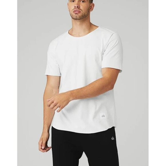 ALO Yoga | Shirts | Alo Yoga White Short Sleeve Tee | Poshmark